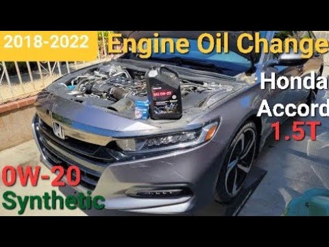 2020 Honda Accord Oil Capacity